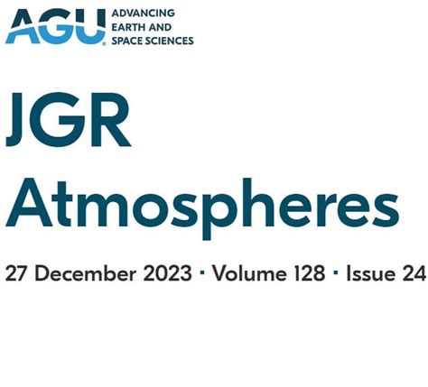New Publication In “jgr Atmospheres” Urbag