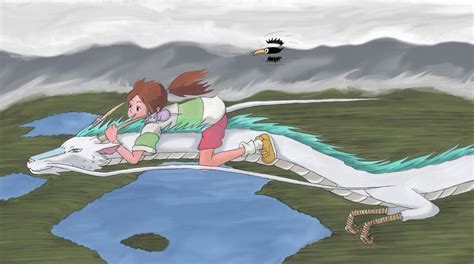 Haku Spirited Away Flying