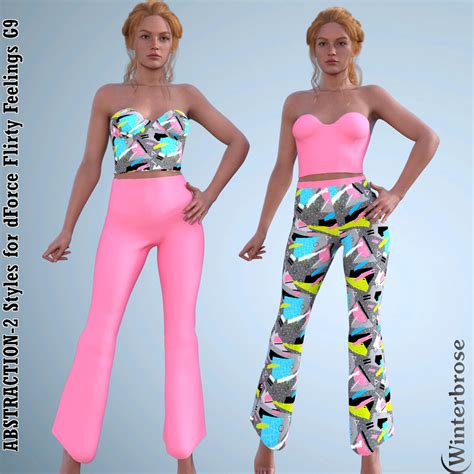 Abstraction Styles 2 For Dforce Flirty Feelings G9 Daz Content By Rolow
