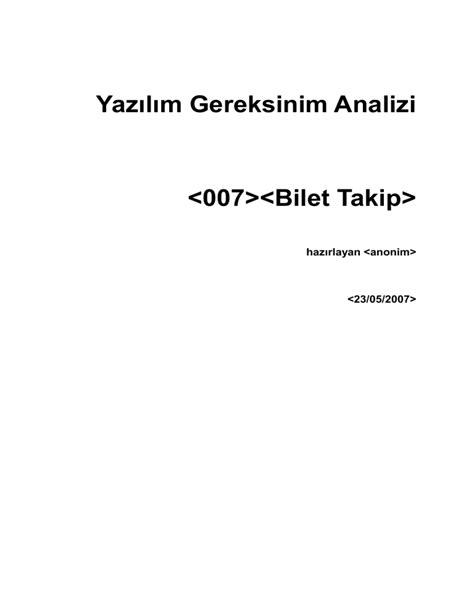 Ieee Software Requirements Specification Template