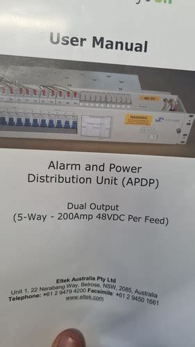 Eltek Alarm And Power Distribution Unit Apdp A5051010 004 Oe Parts