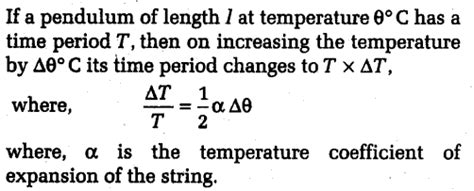 Neet Physics Notes Oscillations Simple Pendulum Cbse Tuts