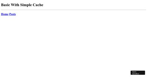 TanStack Router With Simple Cache Codesandbox