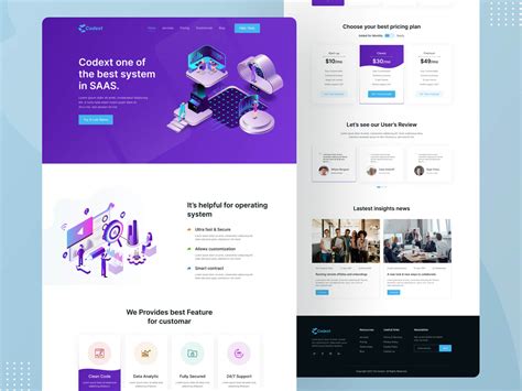 Codext Saas Landing Page Ui Design Uibundle
