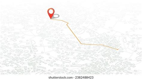 Gps Tracking Map Abstract Isometric Location Stock Vector Royalty Free Shutterstock