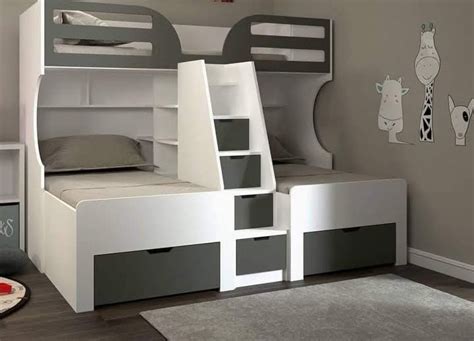 Custom Made Triplets Bunk Bed Furniture And Home Living Furniture Bed Frames And Mattresses On