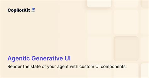 Agentic Generative Ui