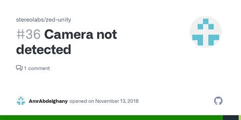 camera not detected · issue 36 · stereolabs zed unity · github