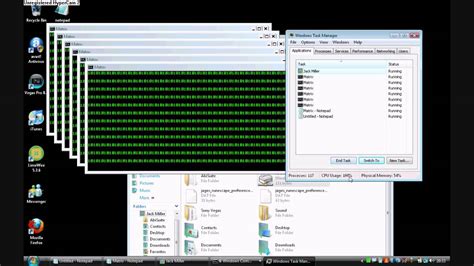 How To Make A Matrix Batch File Matrix Fork Bomb Matrix Startup
