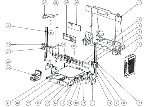 Exploded View Of Fff 3d Printer Assembly Download Scientific Diagram