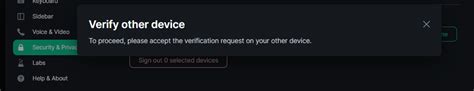 session verification on weechat client side seems not working · issue