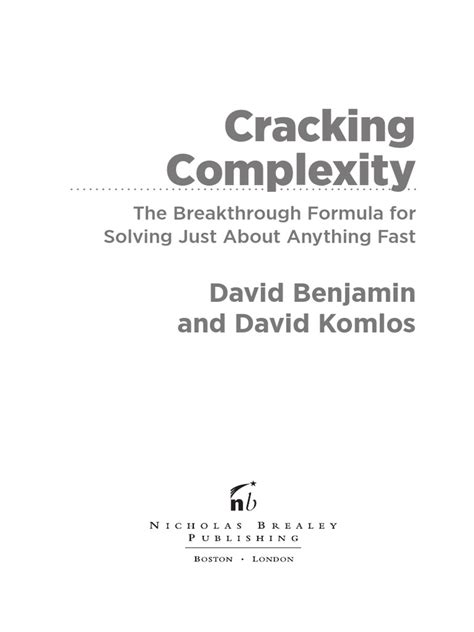 Cracking Complexity Pdf Governance Sales