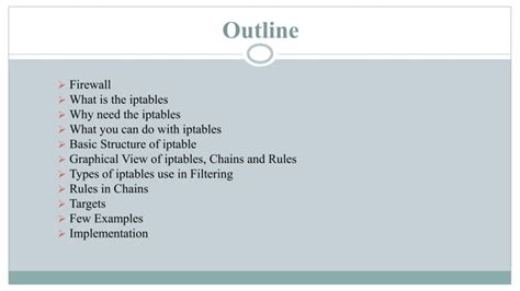 Iptables The Linux Firewall Pptx