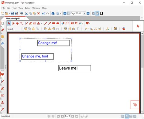 editing style properties in text annotations pdf annotator