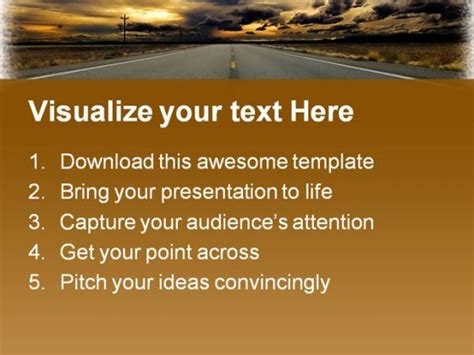 The Road Travel Powerpoint Themes And Powerpoint Slides 0611