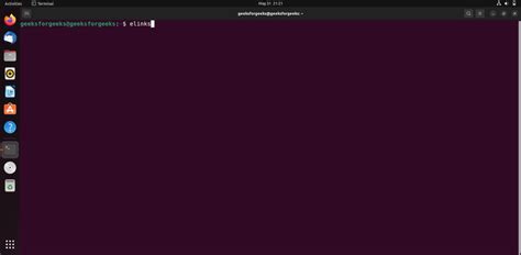 how to install elinks on ubuntu geeksforgeeks
