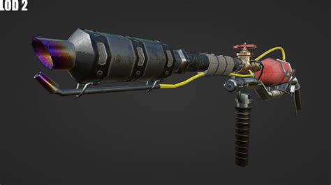 3d Flamethrower Model Turbosquid 2121709