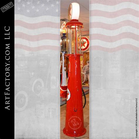 Restored Gilbert And Barker Visible Gas Pump With Original Texaco Globe