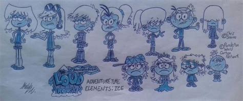The Loud House Hora De Aventura Elementos Hielo By Kylorenrodram95