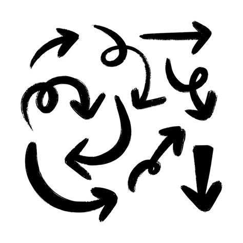 Premium Vector Vector Black Arrows Set