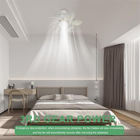 Home Small Fan Light E27 Snail Mouth Suspension Fan Lamp 520x185mm 40w