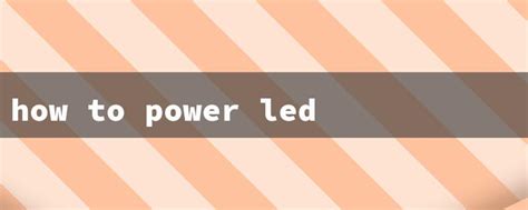 How To Power Led Lights（powering Led Lights With Usb） Led Light Website