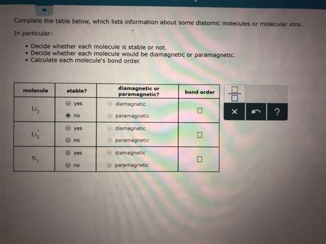 Solved Complete The Table Below Which Lists Information