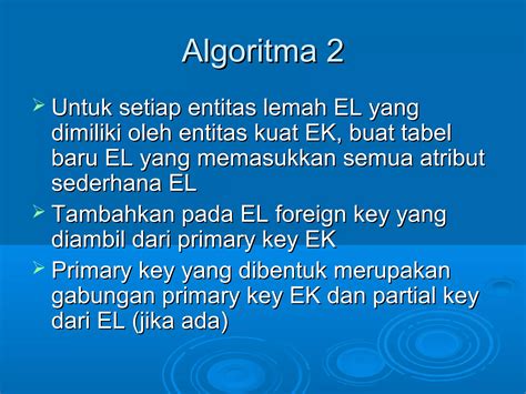 Mapping Erd Ke Tabel Ppt