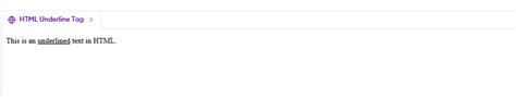 HTML Underline Tag Naukri Code 360
