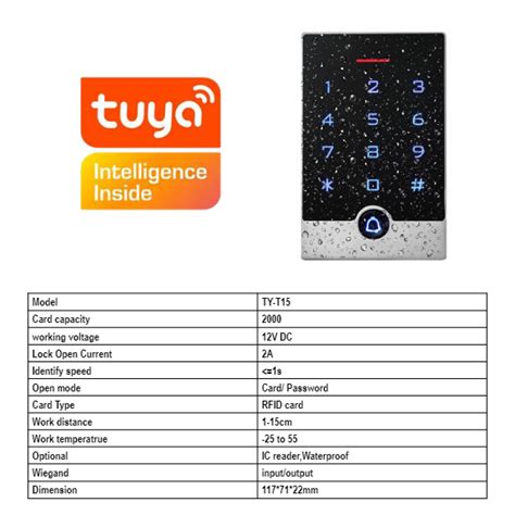 IP Waterproof Standalone RFID Access Control System Metal Touch Keypad Door Access