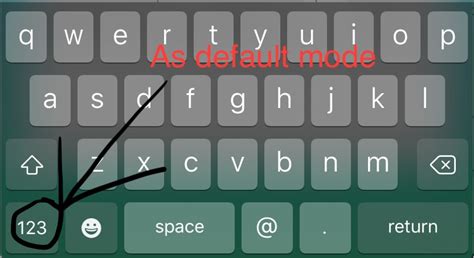 How To Set 123 Mode As Default Mode In Ios Keyboard Swift 3 Stack