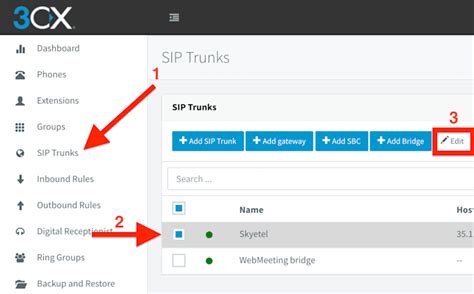 setup auto dialer sip trunk caller id spoof api voip 3cx bulk sms