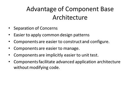 Significance Of Component Base Architecture Pdf