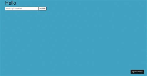 React Forms Forked Codesandbox
