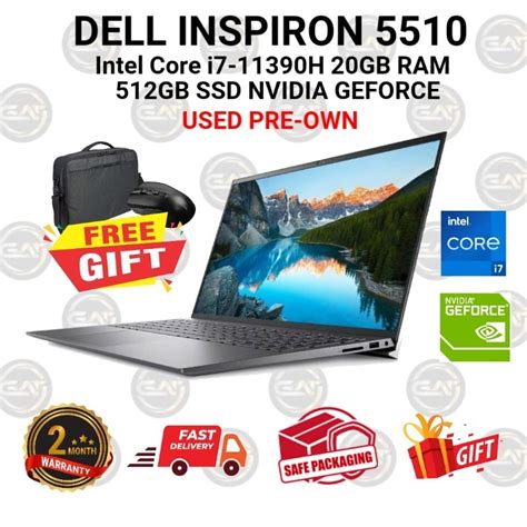 Dell Inspiron Used Core I H Gen Gb Ram Gb Ssd Nvidia Graphics