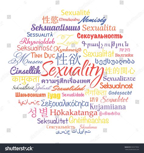 Sexuality Wordcloud Different Languages Vector Illustration Stock Vector Royalty Free