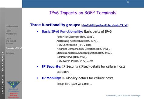 Ppt Ipv6 Impacts On Umts End To End Services Powerpoint Presentation Id 2957087