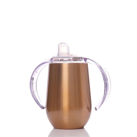 Vaso Bb Entrenador 9oz Dorado Metalico Eibi