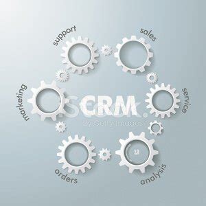 Infographic Crm Gears Stock Vector Royalty Free FreeImages