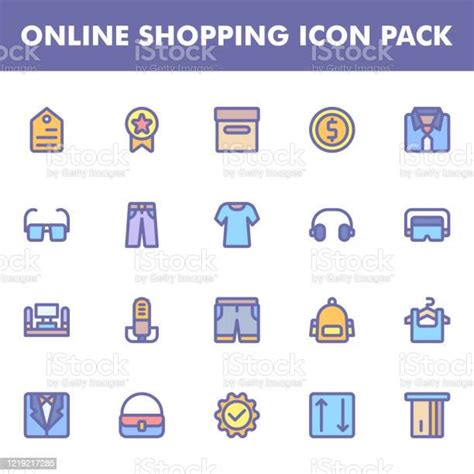 흰색 배경에 격리 된 온라인 쇼핑 아이콘 팩 웹 사이트 디자인 로고 앱 Ui에 적합합니다 벡터 그래픽 일러스트및 편집 가능한 스트로크 Eps 10 가격표에 대한 스톡 벡터