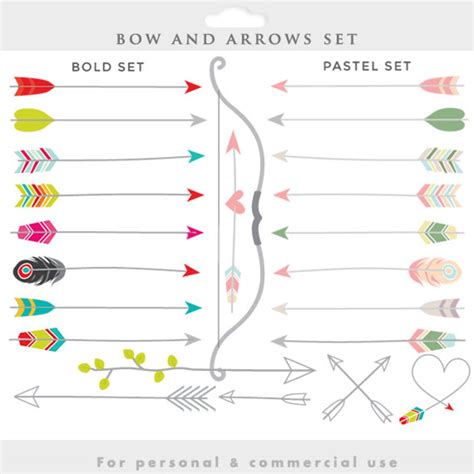 Arrows Clipart Arrows Clip Art Bow Tribal Romantic Romance Valentine S Day Valentine