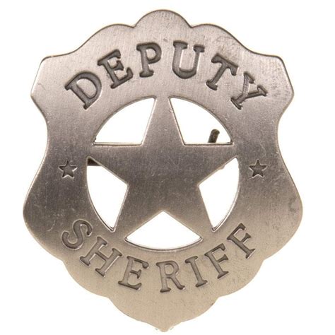 Western Fashion Deputy Sheriff Replica Badge