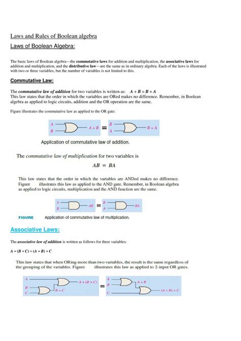 Boolean Algebra Notes Learnpick India