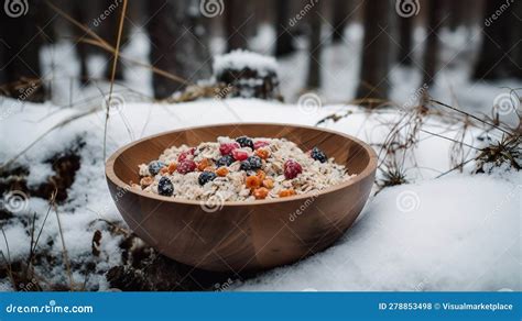 Estonian Kama In A Snowy Forest Stock Illustration Illustration Of