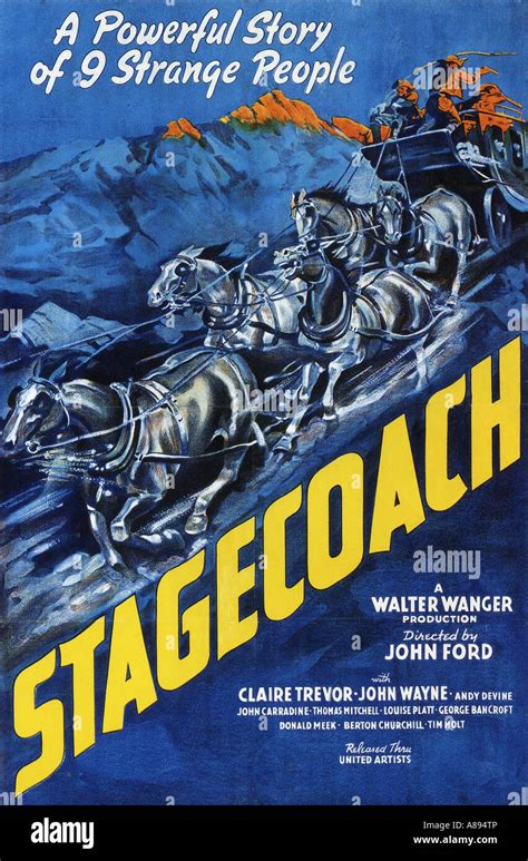 Stagecoach 1939 Movie Poster Banque Dimage Et Photos Alamy