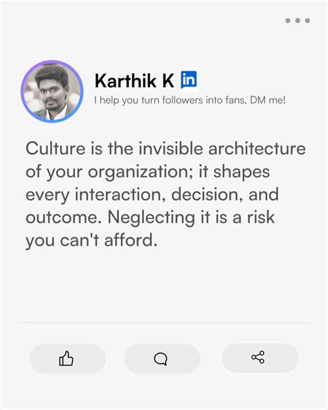 Why Leaders Should Embrace Company Culture Karthik Krishnamoorthy Posted On The Topic Linkedin
