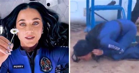Katy Perry Kissing The Ground After Space Trip Seen As Insult To Astronauts Stuck On Iss For 9