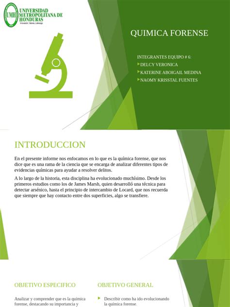 Importancia De La Química Forense Pdf Ciencia Forense Cromatografía