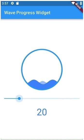 A Custom Wave Progress Widget Flutter App Development
