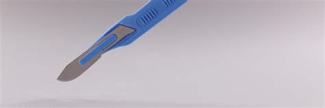 Premium Photo Scalpel Surgical Stainless Steel Metal Instrument On Grey Background